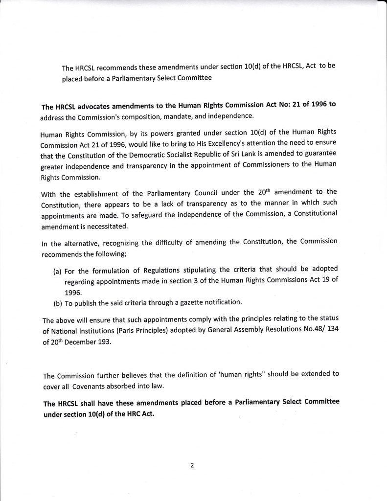 HRCSL advocates for complete abolition of PTA - LNW Lanka News Web