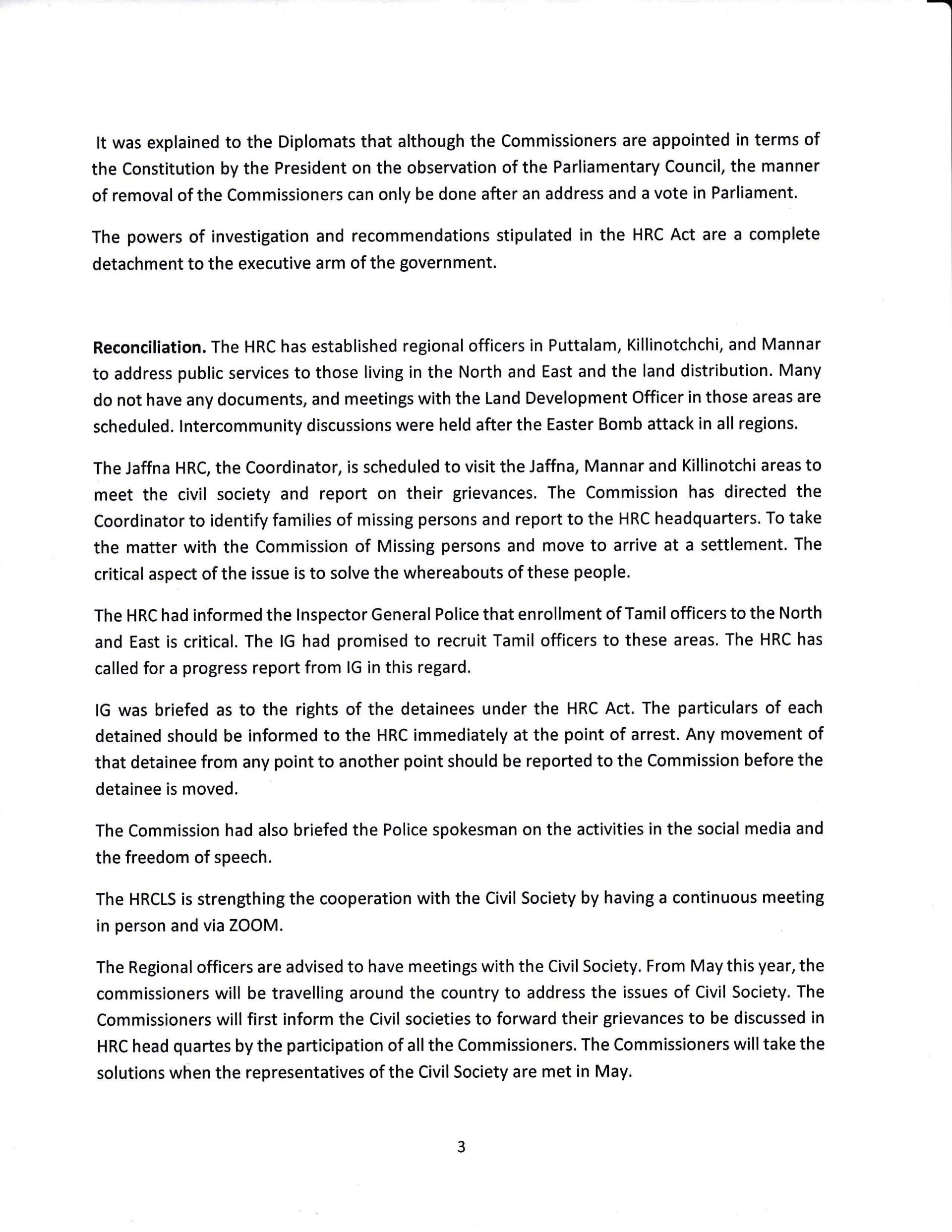 HRCSL advocates for complete abolition of PTA - LNW Lanka News Web