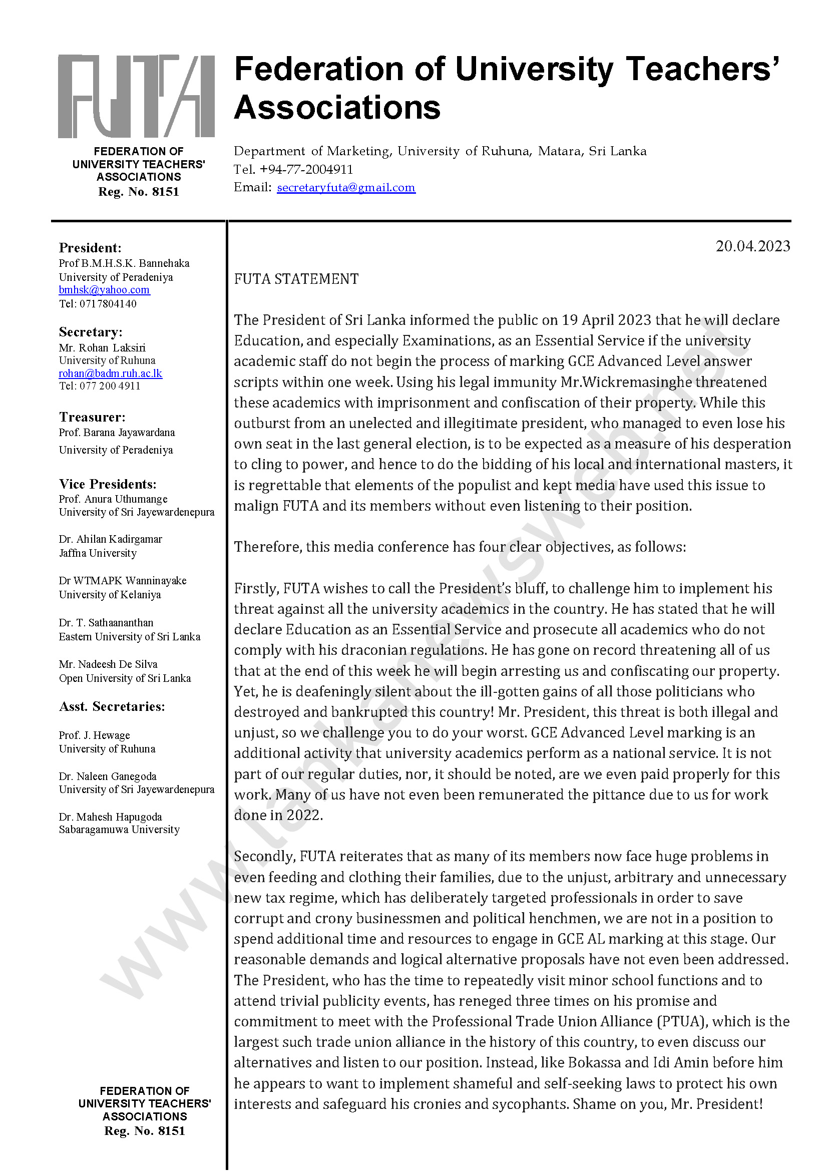 AL Exam answer scripts: FUTA clarifies position over President's ...