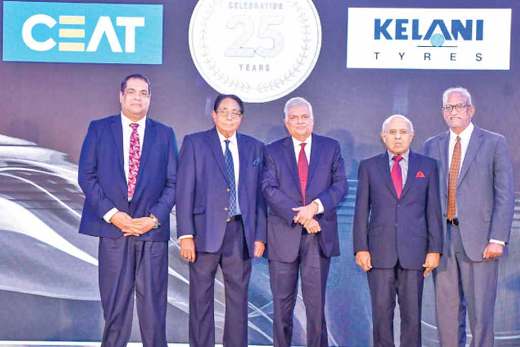 President commends CEAT-Kelani Tyres for 35 year contribution to SL ...