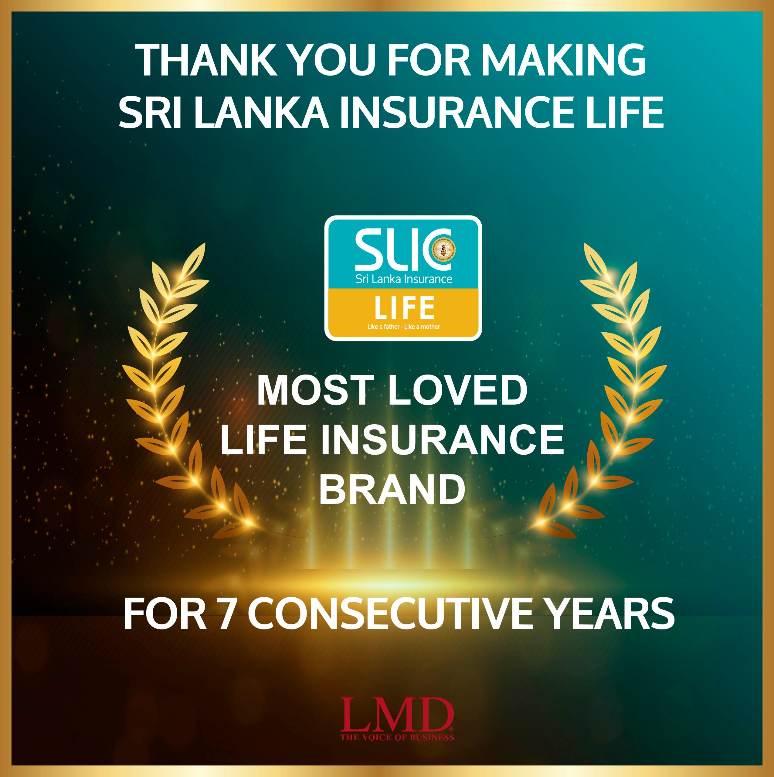 Sri Lanka Insurance awarded the Most Loved Life Insurance Brand of 2024 ...