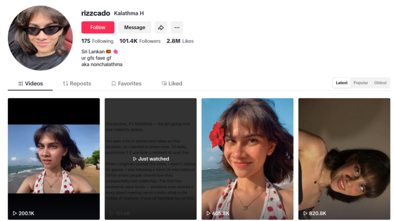 “I Went Viral for the Wrong Reasons”: TikToker Kalathma Responds to ...